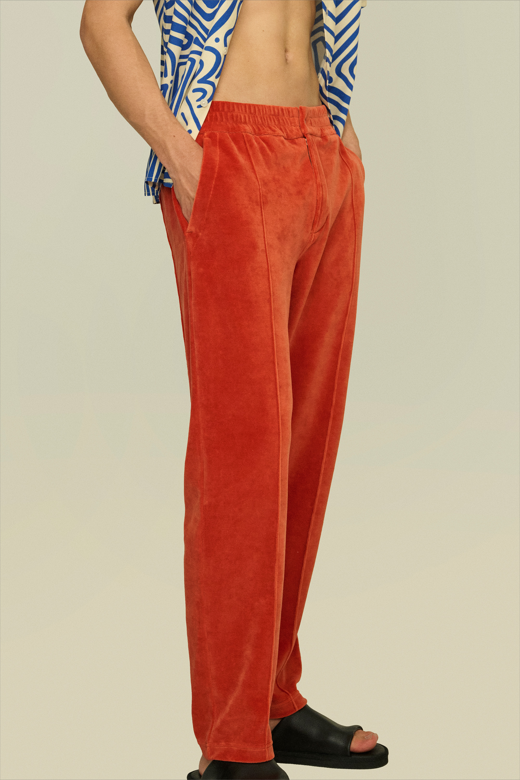 Burnt Orange Velour Pants | OAS
